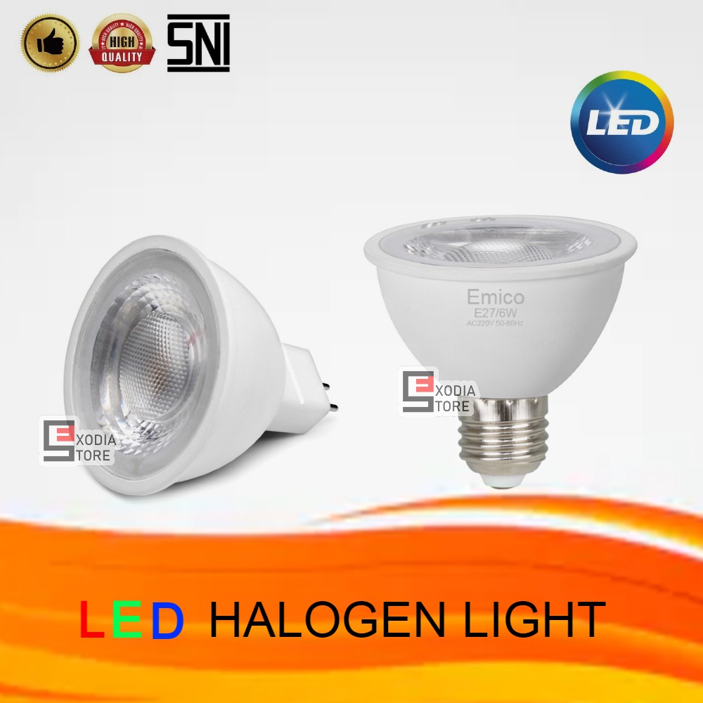 Jual Emico Lampu LED Halogen Light Spotlight 6 Watt / 5.5 Watt AC85 ...