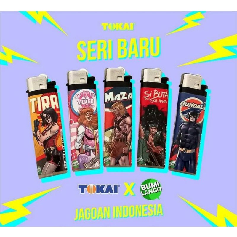 Jual Korek Tokai Karakter Jagoan Indonesia | Korek Karakter | Shopee ...