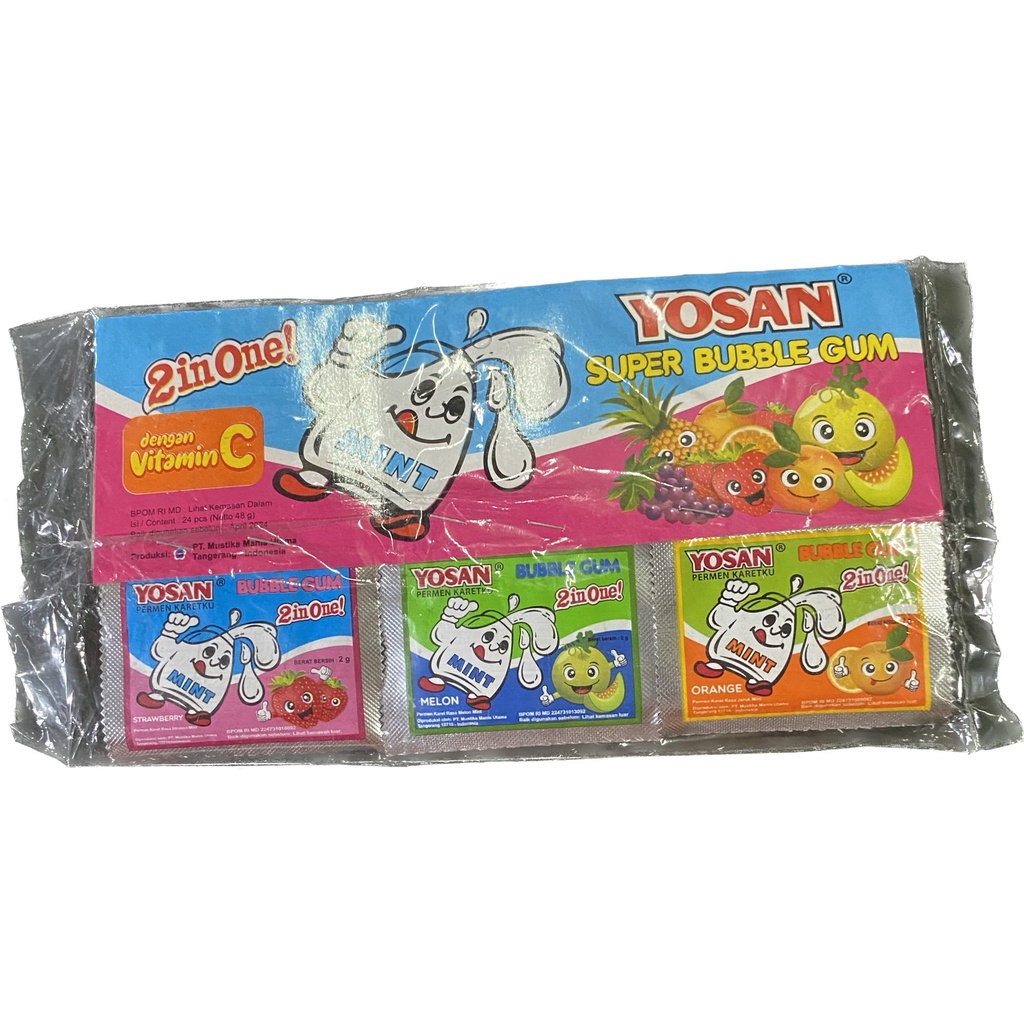 Jual PERMEN KARET KOTAK YOSAN - PERMEN KARET YOSAN 2 IN 1 | Shopee ...