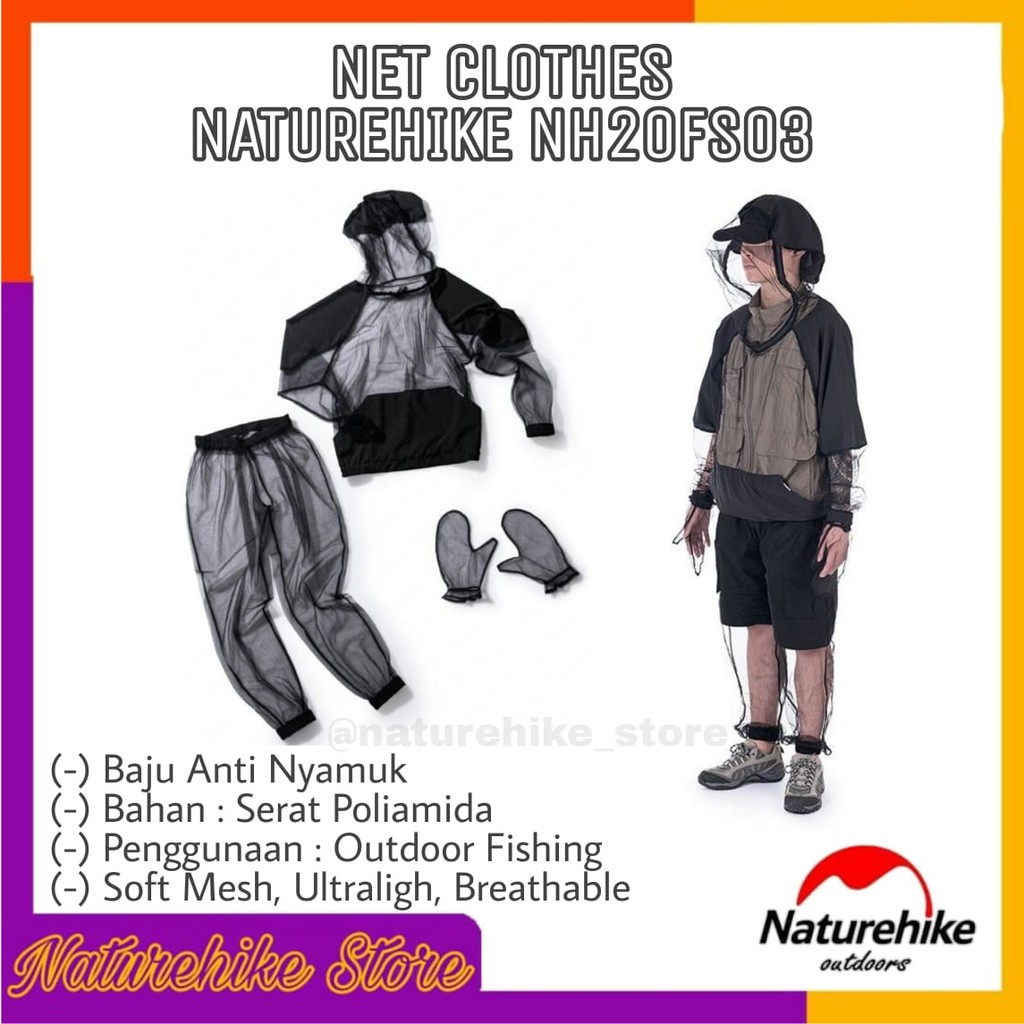 Jual Net Clothes Baju Mancing Pakaian Jaring Kebun Outdoor Anti ...