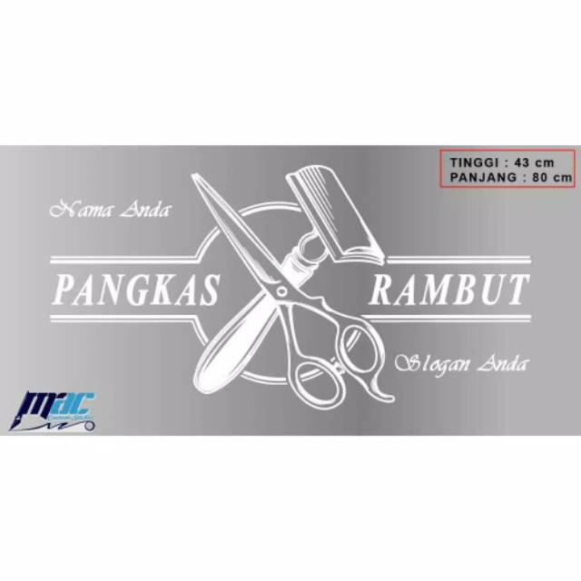 Jual CUTING CUTTING STIKER STICKER BARBERSHOP POTONG RAMBUT PANGKAS ...