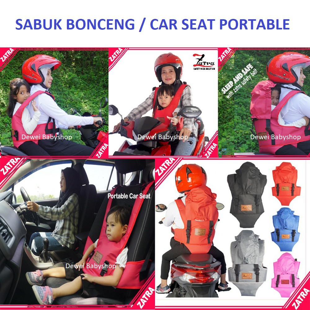 Jual Sabuk Bonceng Anak Karakter ( Rompi Pengaman Balita Naik Motor/Bus ...