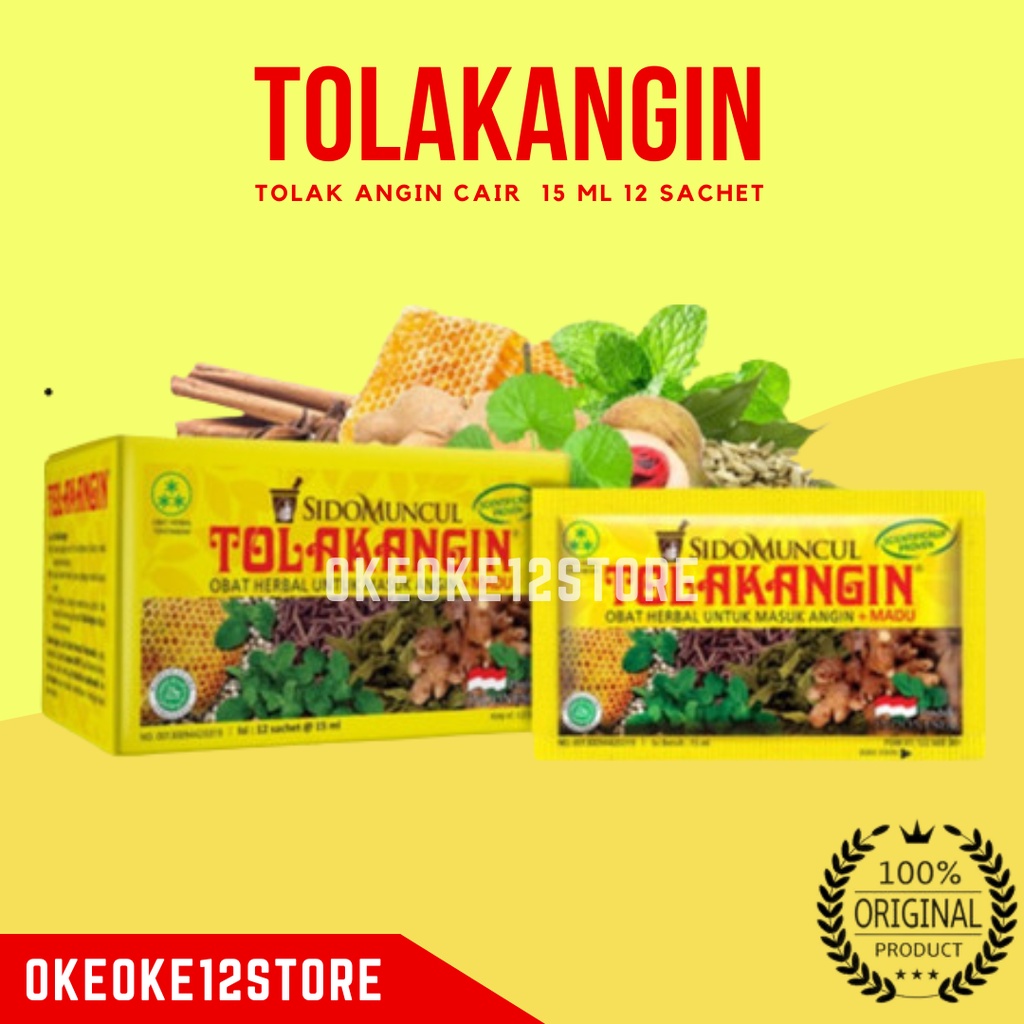 Jual TOLAK ANGIN cair herbal buat masuk angin/BOX | Shopee Indonesia