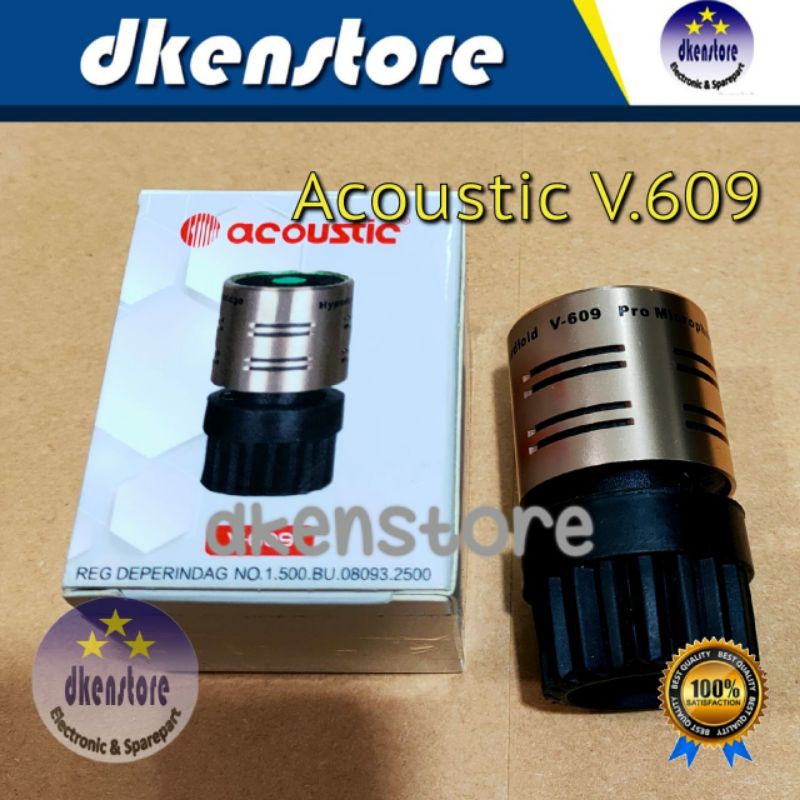 Jual Spool Mic Acoustic V609 Sensitif buat Microphone Vocal kabel dan ...