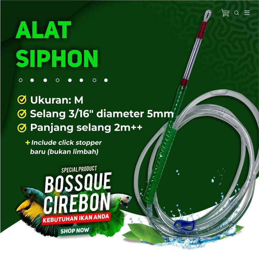 Jual Alat Sifon Sipon Siphon Pembersih Aquarium Soliter Ikan Hias Cupang Gupy Size M | Shopee ...