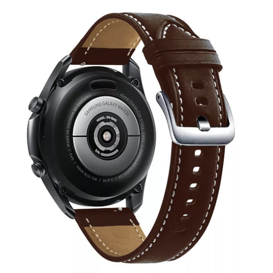 Jual Strap Leather Tali Jam Kulit Strap Garmin Vivoactive 4 / Galaxy ...