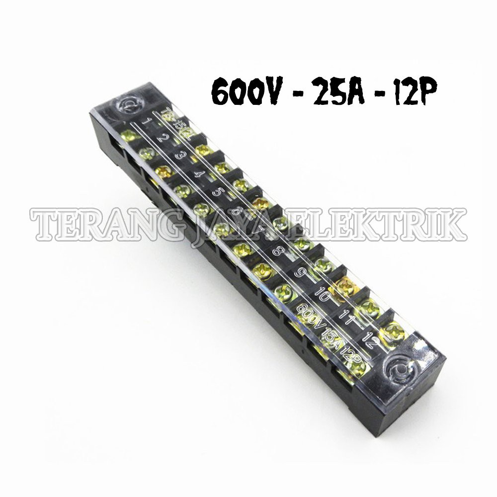 Jual Silakan Order Terminal Blok Kaca 12 Pole 25A TB Series Terminal Block TB 2512 Murah ...