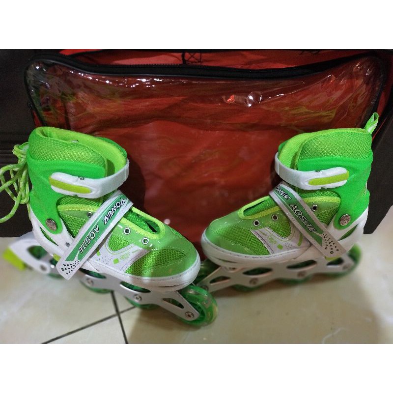 Jual SEPATU RODA ANAK POWER INLINE SKATE FREE BAUT / SEPATU RODA BAJAJ ...