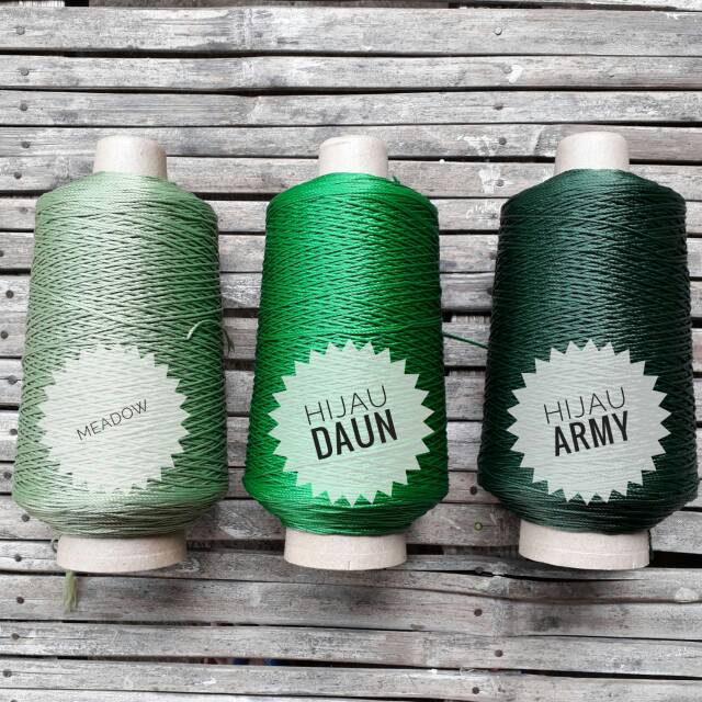 Jual Benang rajut nilon pp/monolon varian hijau 500gr | Shopee Indonesia