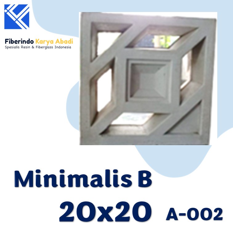 Jual Cetakan Roster Fiber Minimalis A-002 Ukuran 20x20 | Shopee Indonesia
