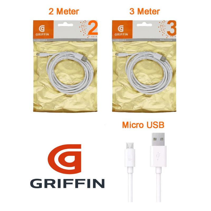 Jual Kabel Cas Kabel Charger Griffin 2 Meter dan 3 Meter Micro USB ...
