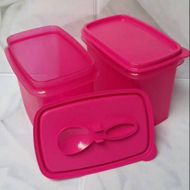Jual Pink shelf saver set tupperware | Shopee Indonesia
