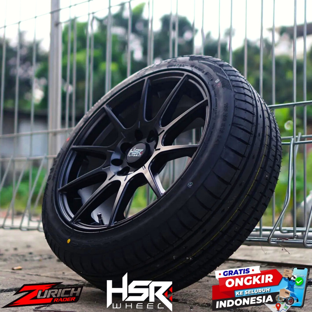 Jual paket velg plus ban ring 16 hsr wheel tipe rai-s2 lubang baut 8 rata body buat mobil agya ...