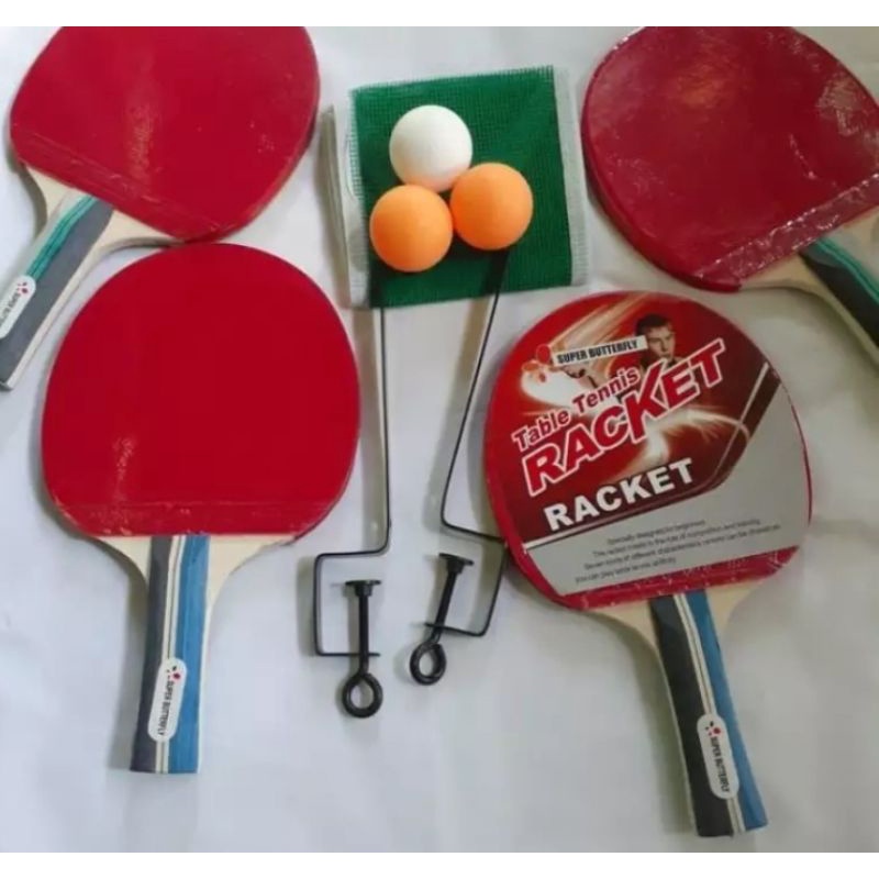 Jual BAT TENIS MEJA BUTTERFLY SATU SET FREE NET DAN 3 PC BOLA | Shopee ...