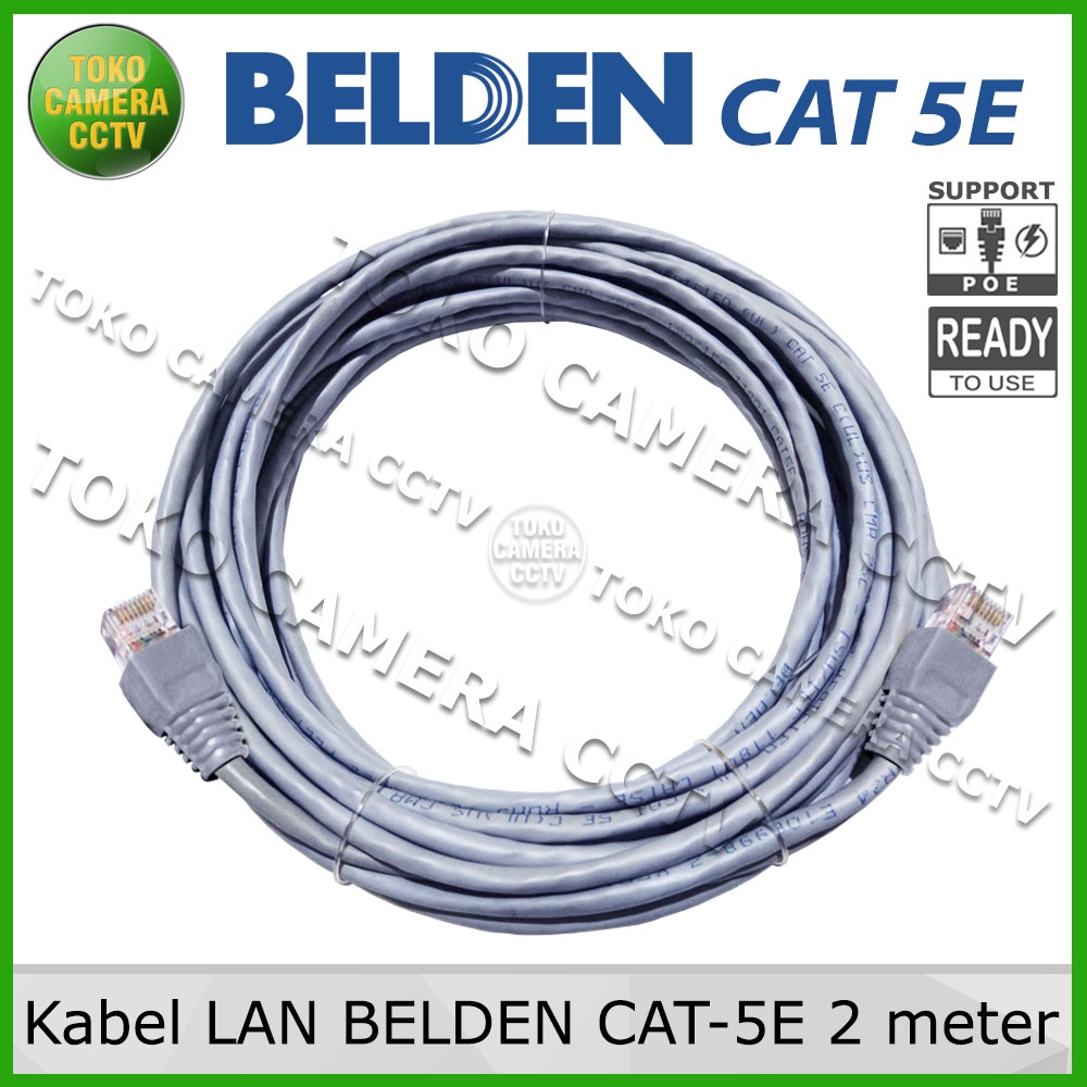 Jual KABEL LAN BELDEN CAT 5E 2m 2 METER | Shopee Indonesia