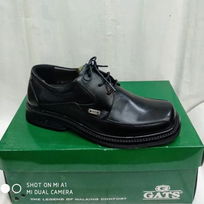 Jual SEPATU KULIT GATS RF 8008 HITAM ORIGINAL | Shopee Indonesia