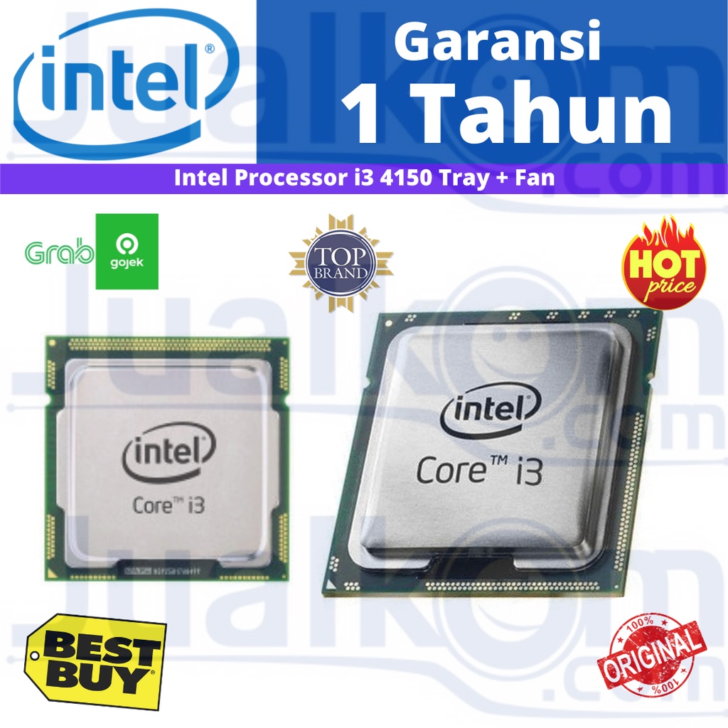 Jual Intel Processor i3 4150 Tray + Fan | Shopee Indonesia