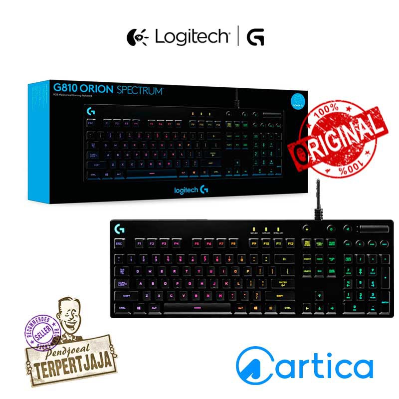 Jual Logitech G810 Orion Spectrum RGB Mechanical Gaming Keyboard ...
