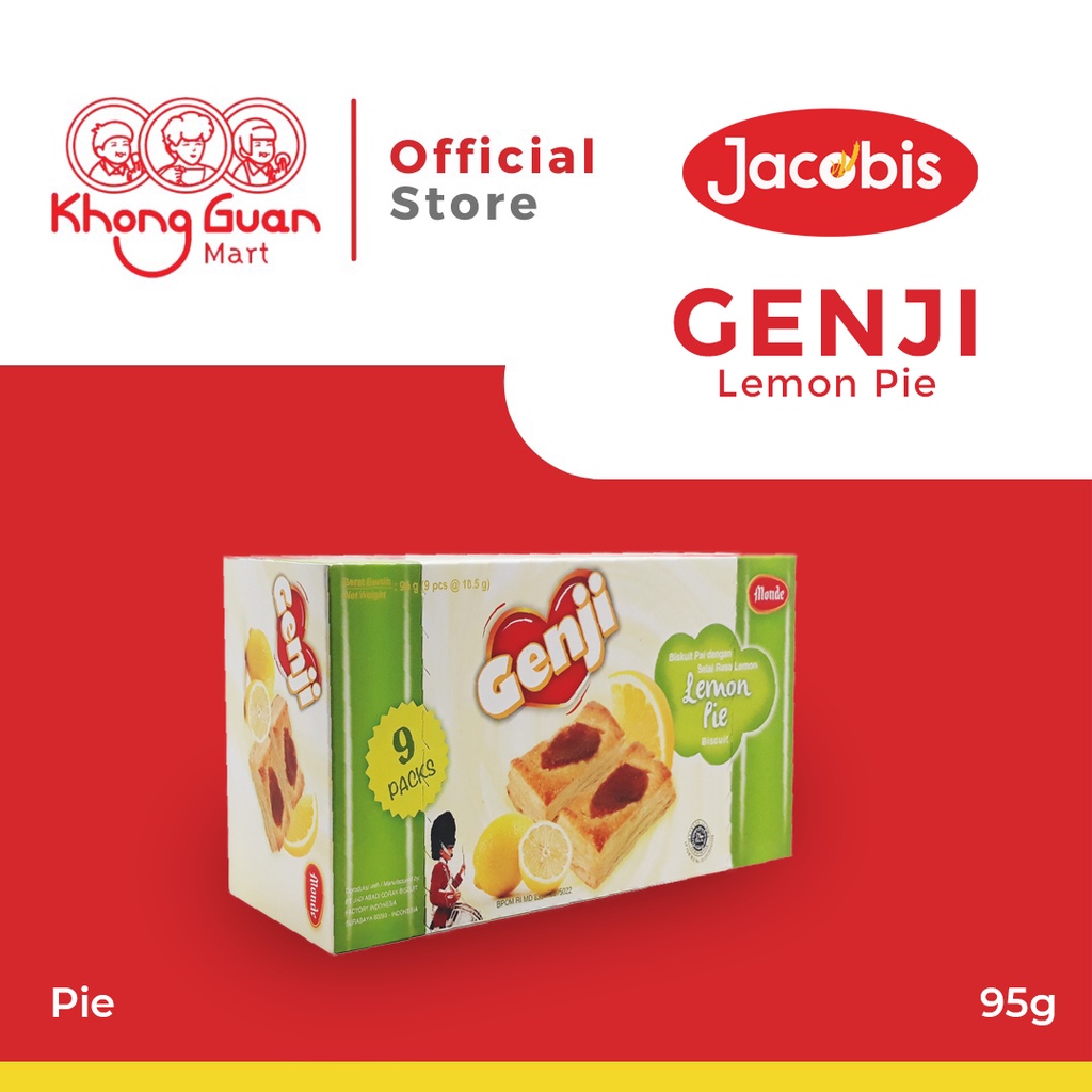Jual MONDE Genji Lemon Pie Box 95 Gram | Shopee Indonesia