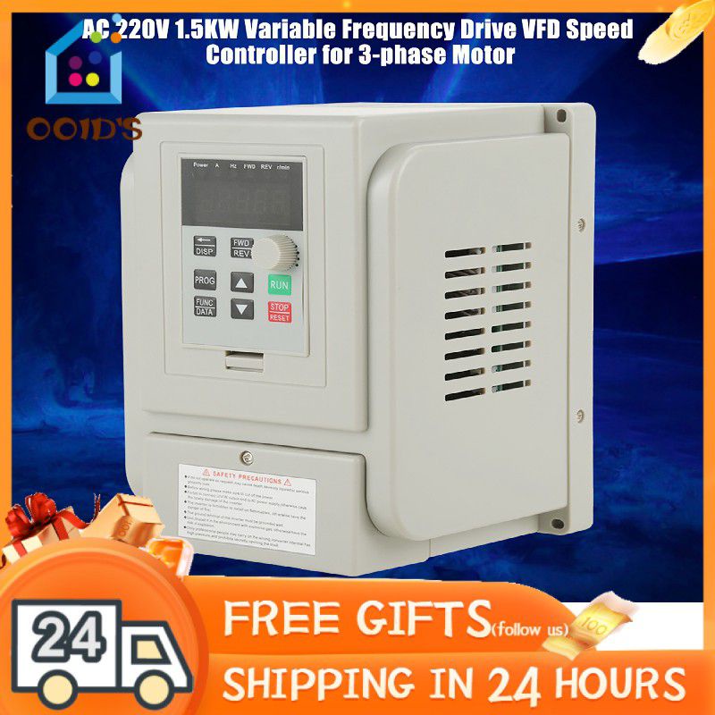 Jual VFD Frequency Inverter Converter 2HP/1.5KW Input 220V Output 3Phase | Shopee Indonesia
