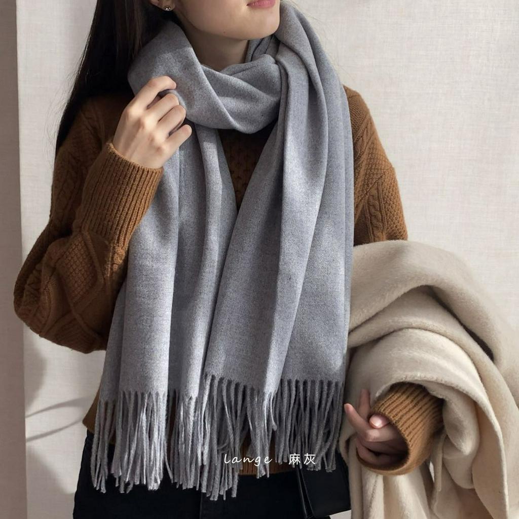 Jual Pashmina Cashmere Syal Korea Scarf Wool Acrylic Spring Autumn ...