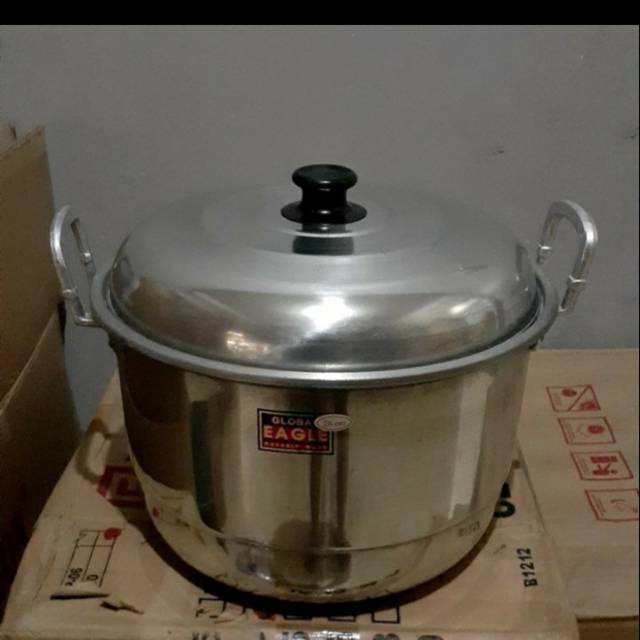 Jual Panci serbaguna alumunium global eagle 26cm/Langseng/Dandang uk ...