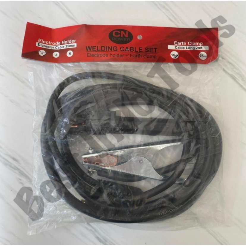 Jual KABEL LAS SET TANG LAS + MASSA 2 X 2 ; 3 X 2 M METER WELDING CABLE ...