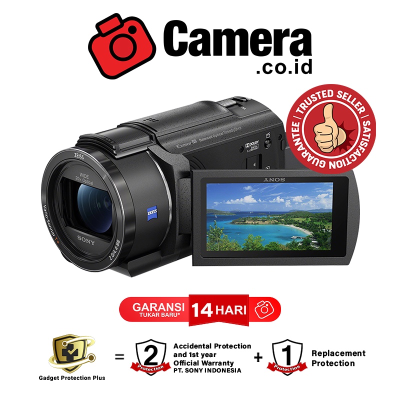 Jual SONY FDR-AX43A UHD 4K Handycam - Kamera Video 4K dengan Stabilisasi Gimbal dan Zoom Optik ...