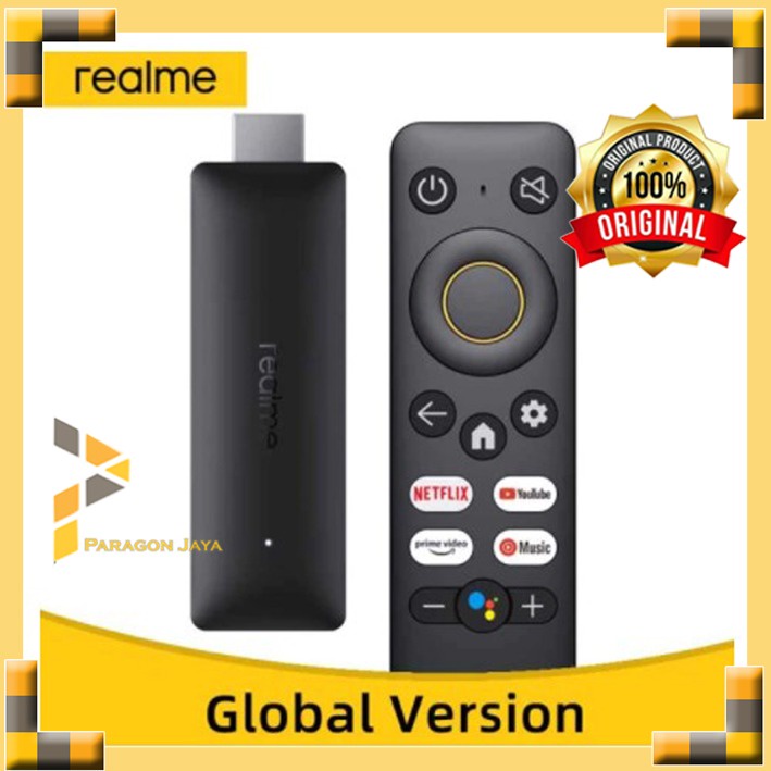Jual NEW Realme 4K TV Stick Smart Google Android TV Full HD Quadcore Mi ...