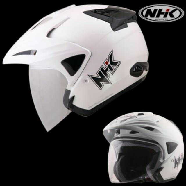 Jual Helm NHK Predator Solid Single Visor | Shopee Indonesia