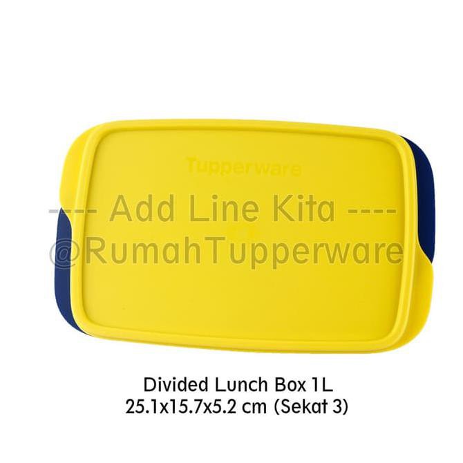 Jual Jual Tupperware Divided Lunch Box tempat makan sekat Berkualitas ...
