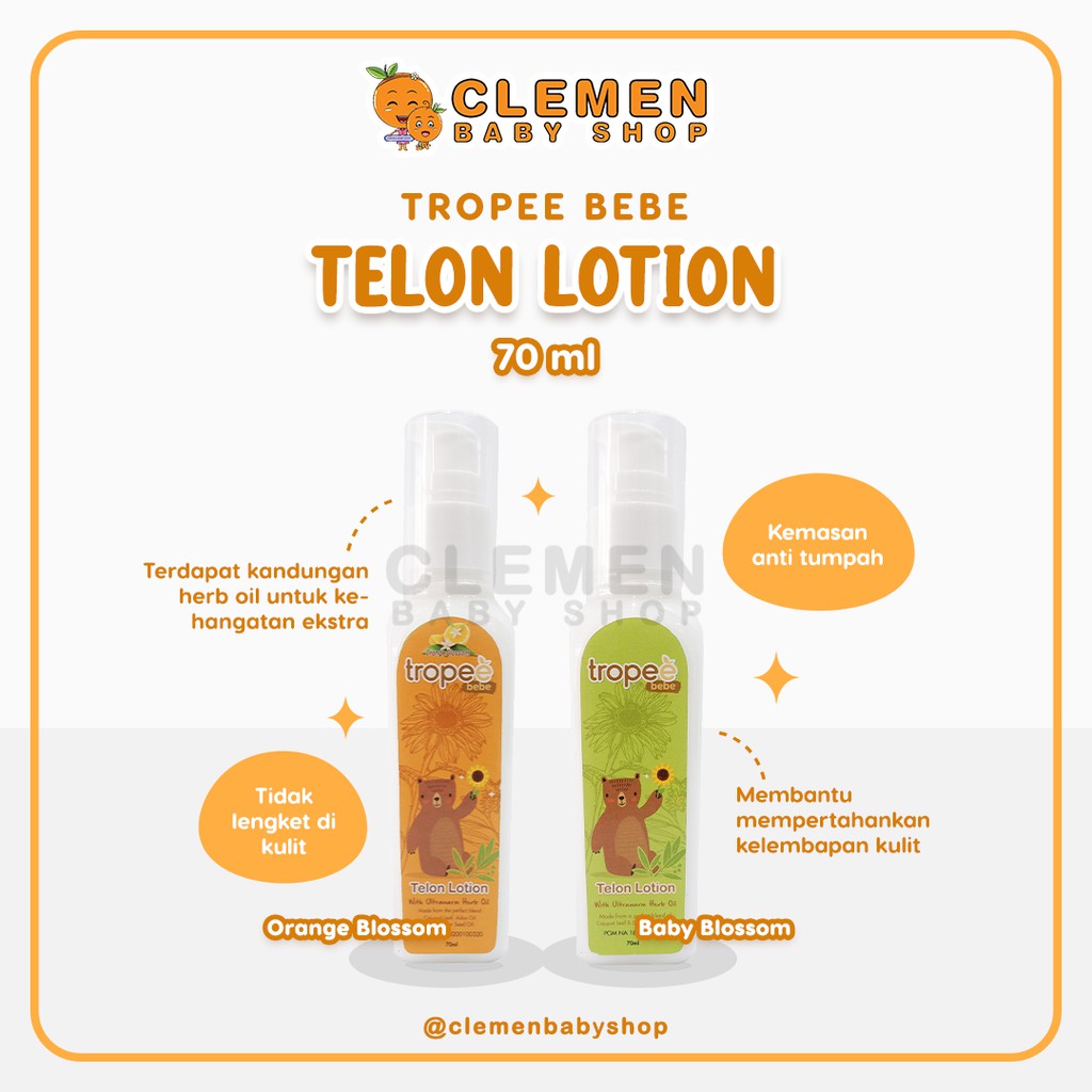 Jual Tropee Bebe Telon Lotion 70 ML | Shopee Indonesia