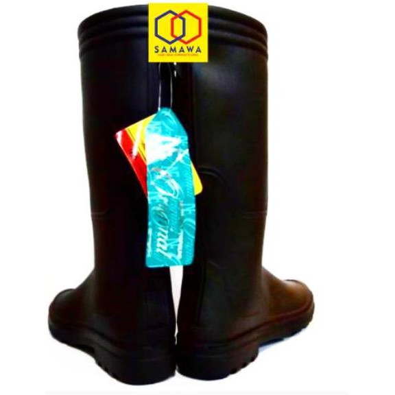 Jual Q[03]QA Sepatu boot panjang murah branded new era hitam all black ...