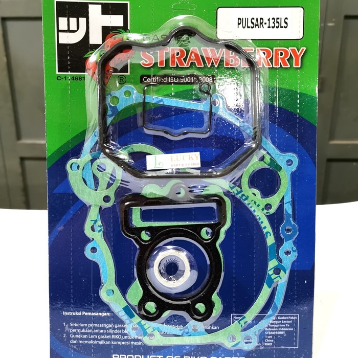 Jual PACKING PAKING GASKET FULL SET FULLSET BAJAJ PULSAR 135 LS STRAWBERRY | Shopee Indonesia