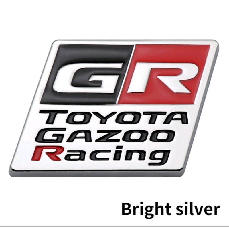 Jual Stiker Emblem Mobil GR Racing Bahan METAL | Shopee Indonesia