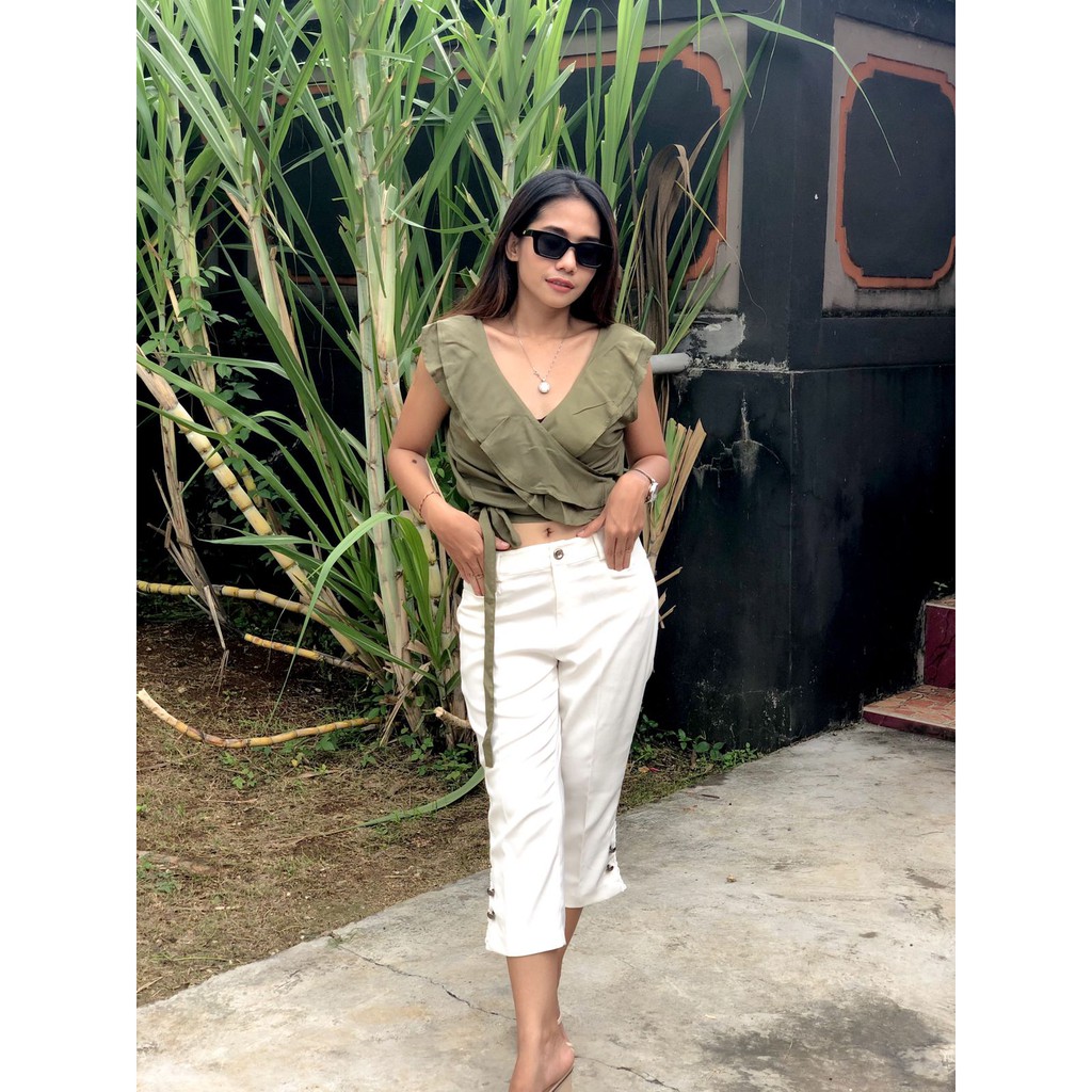 Jual AIRA TOP / BAJU RAMPLE / KERAH V / BAJU PESTA | Shopee Indonesia