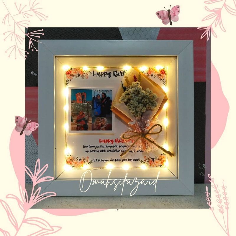 Jual BUKET IN FRAME 25x25 | OMAHSIFAZA | Shopee Indonesia