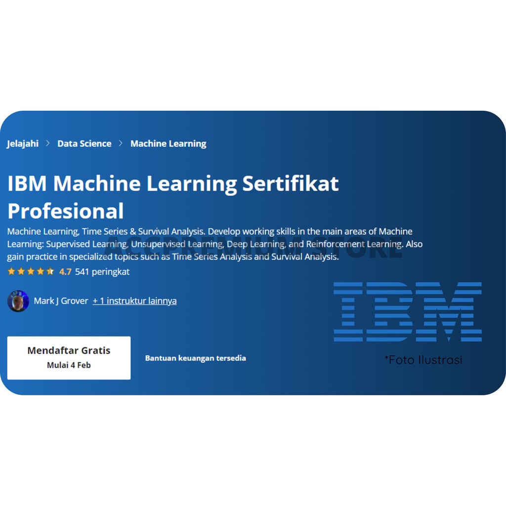 Jual Diskon BUNDLE COURSE IBM Machine Learning Professional Certificate ...
