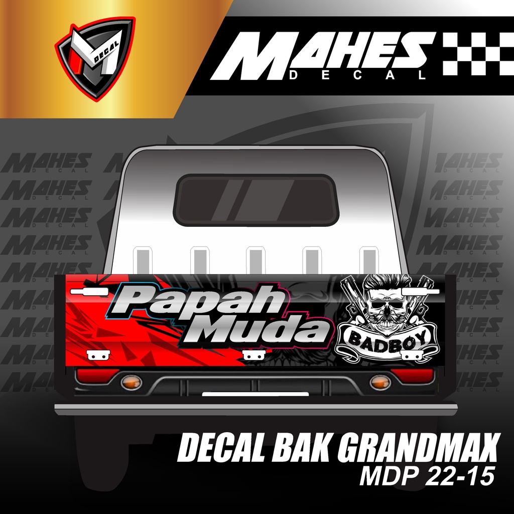 Jual STIKER PINTU BELAKANG GRANDMAX - DECAL STICKER BAK BELAKANG ...