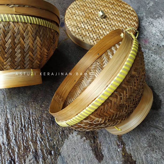 Jual Cething Nasi Bambu 28 cm/Wadah Nasi Tradisional/Wadah Nasi ...