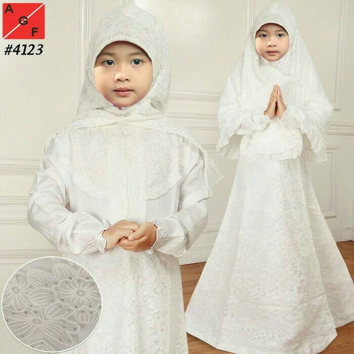 Jual PREMIUM BUSANA MUSLIM GAMIS PUTIH UNTUK ANAK KECIL PEREMPUAN DAN ...