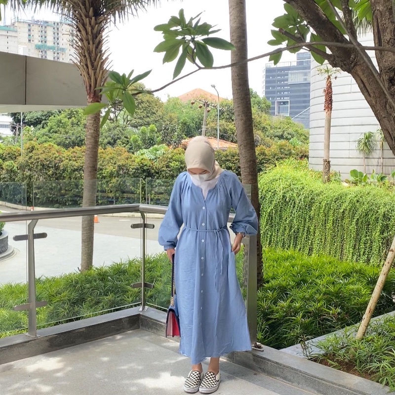 Jual AORA LINEN DRESS|DRESS WANITA|ATASAN LINEN|DRESS LINEN|BAJU WANITA ...