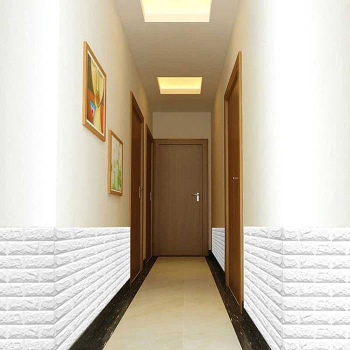 Jual Sticker Wallpaper Tembok Bata Putih Timbul 3D Embosed | Shopee ...