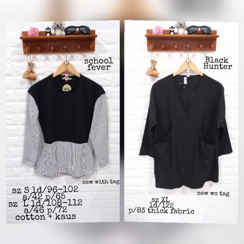 Jual Baju atasan blus wanita hitam lovers | Shopee Indonesia