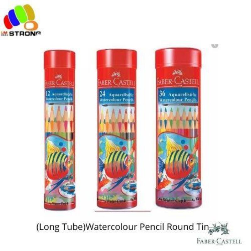 Jual FABER CASTELL ROUND TIN CLASSIC WATER COLOR PENCIL PENSIL WARNA ...