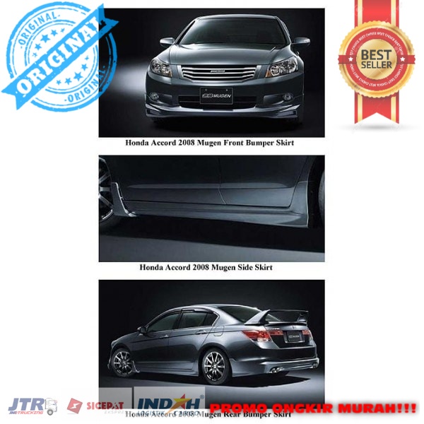Jual BODYKIT Honda accord cm5 mugen 09-11 bv BODY KIT BOSKU bahan ...