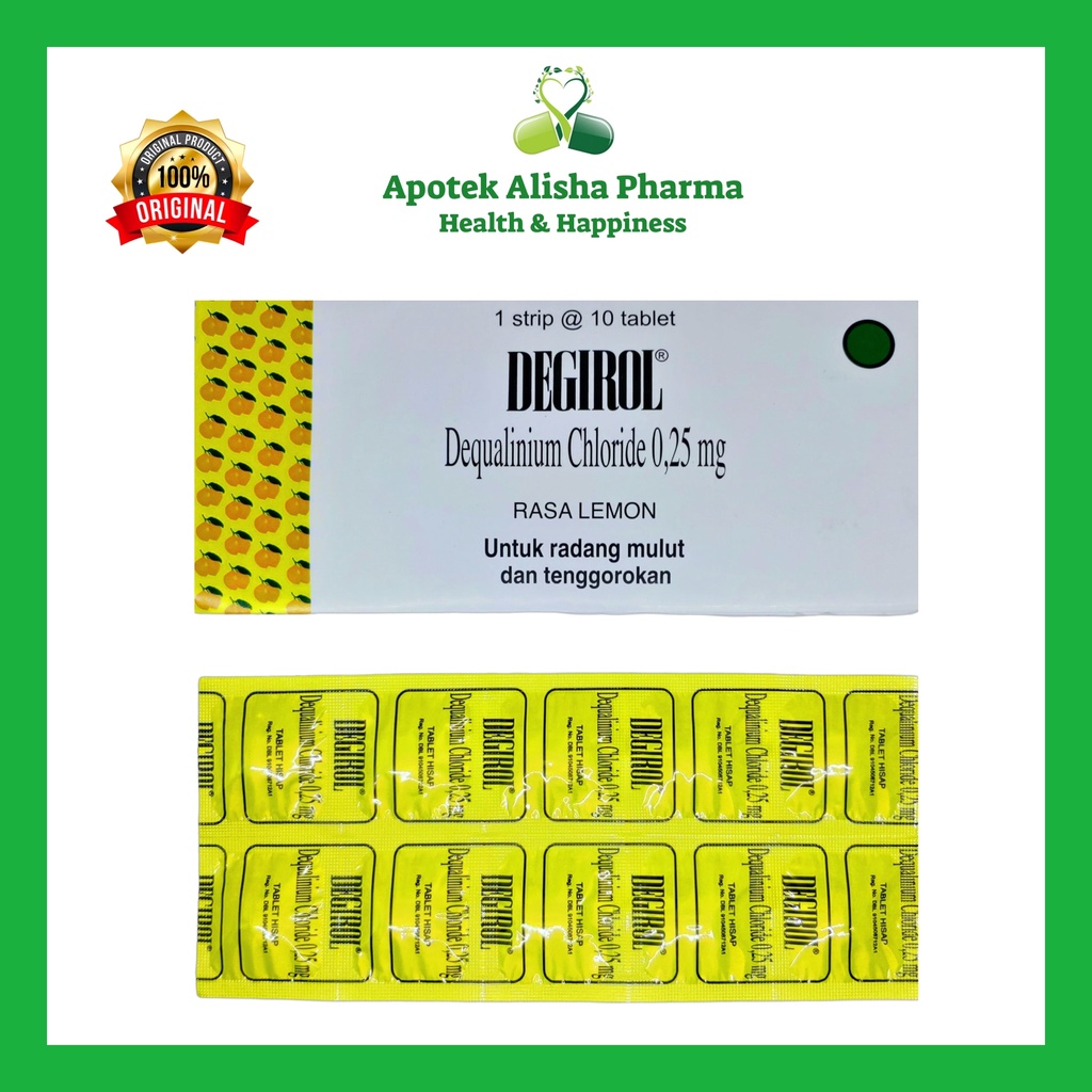 Jual Degirol Tablet Hisap Rasa Lemon Strip / Box - Obat Sariawan / Radang Tenggorokan | Shopee ...