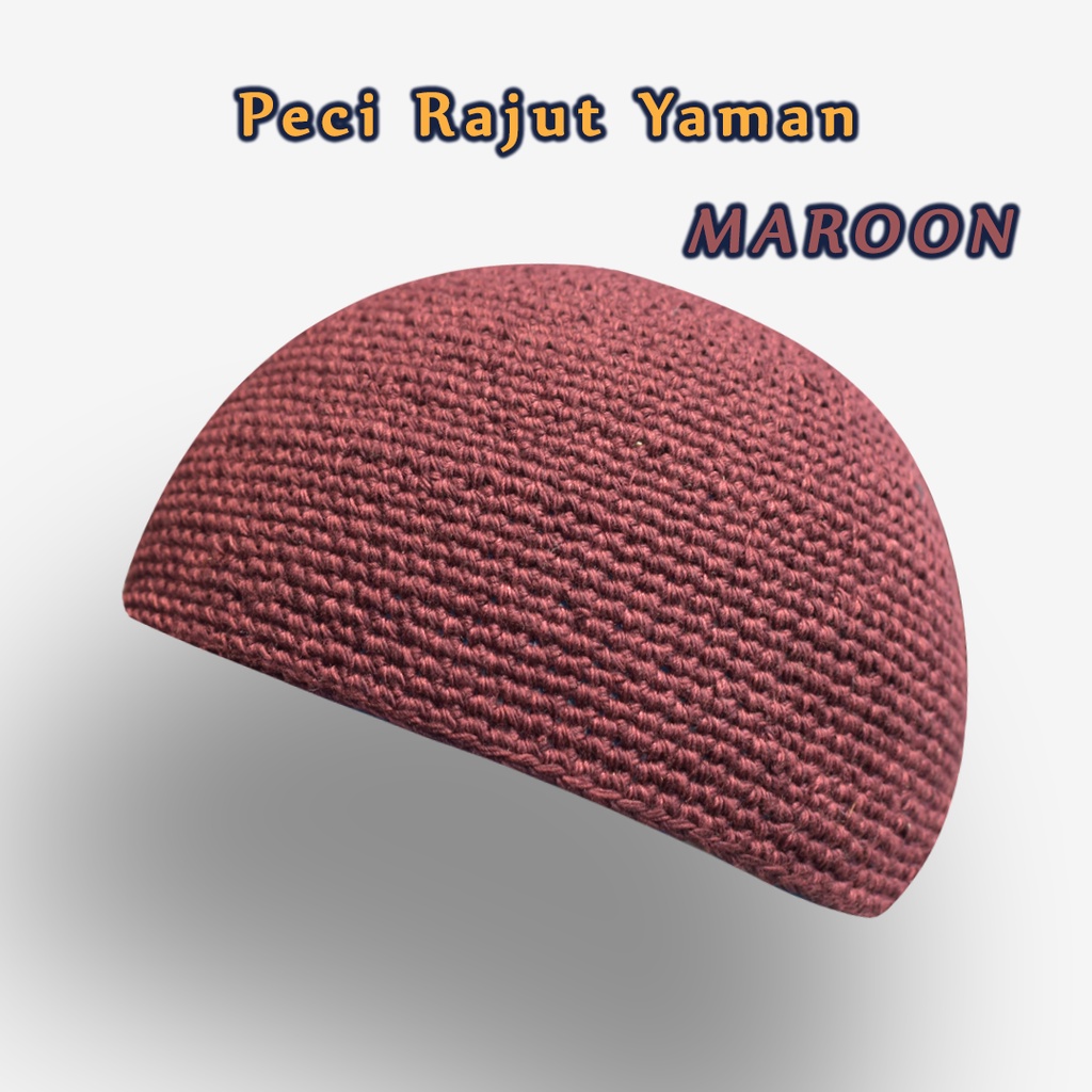 Jual Peci Rajut Aneka Warna Rajut Polos Yaman Peci Yaman Polos Dewasa ...