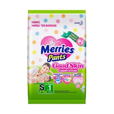 Jual Merries Pants Good Skin Renceng / Popok Bayi (1 Pc x 6 Sachet ...