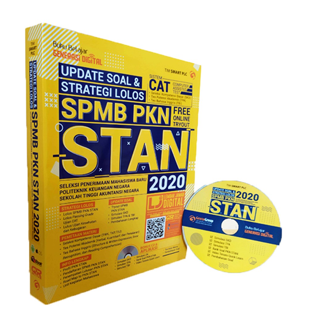 Jual BUKU MATERI SOAL TES UPDATE SOAL STRATEGI LOLOS SPMB PKN STAN 2020 ...